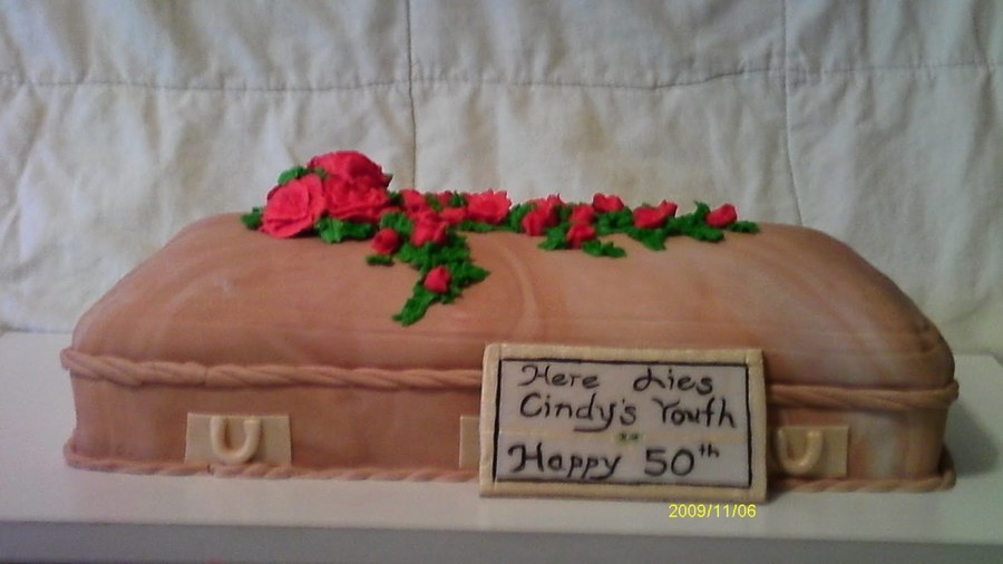 Casket Cake - CakeCentral.com