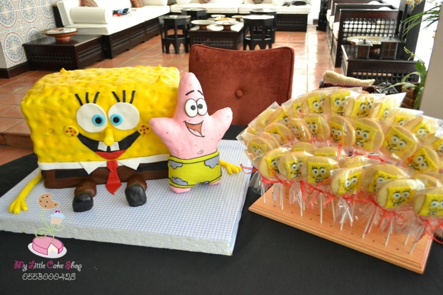 Spongebob Squarepants Cake And Cookie Pops - CakeCentral.com