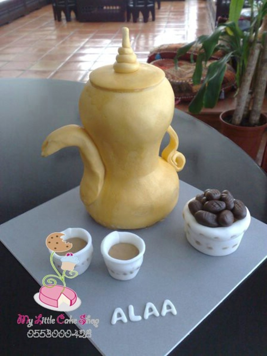 Traditional Arabic Coffee "dalla" Cake - CakeCentral.com