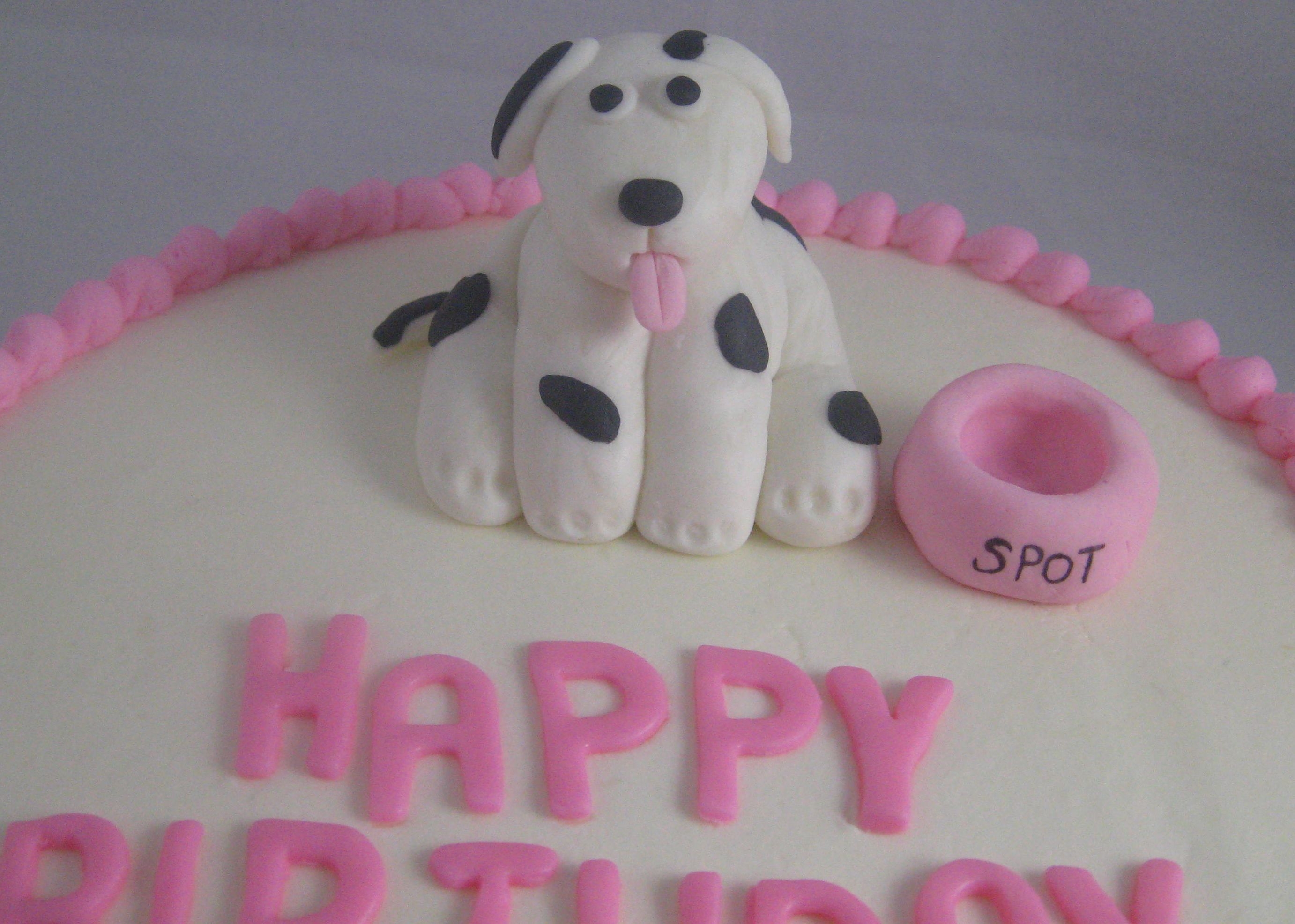 Dalmation Birthday Cake - CakeCentral.com