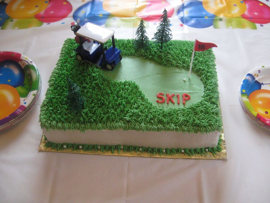 Golf Course Birthday Cake - CakeCentral.com