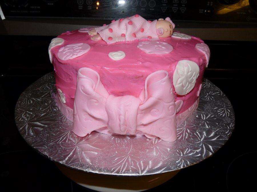 Baby Girl Cake - CakeCentral.com