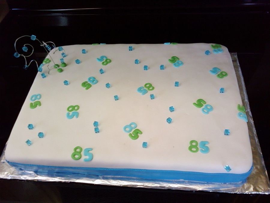 85Th Birthday Cake - CakeCentral.com
