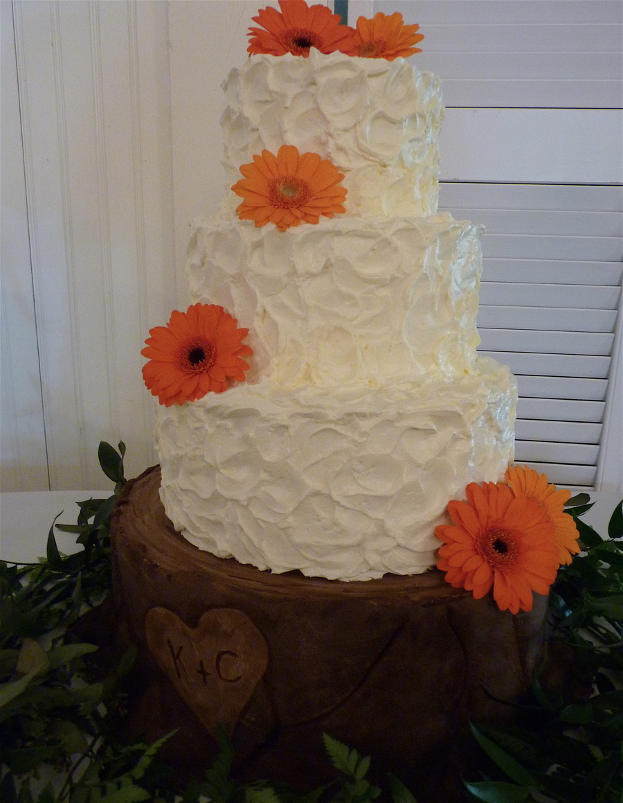 Tree Trunk Wedding Cake - CakeCentral.com