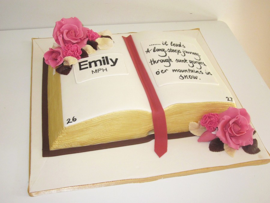 Graduation Book Cake. - CakeCentral.com