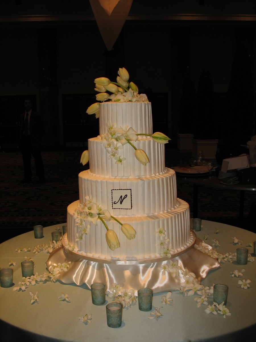 Pleated Tiered Cake - CakeCentral.com