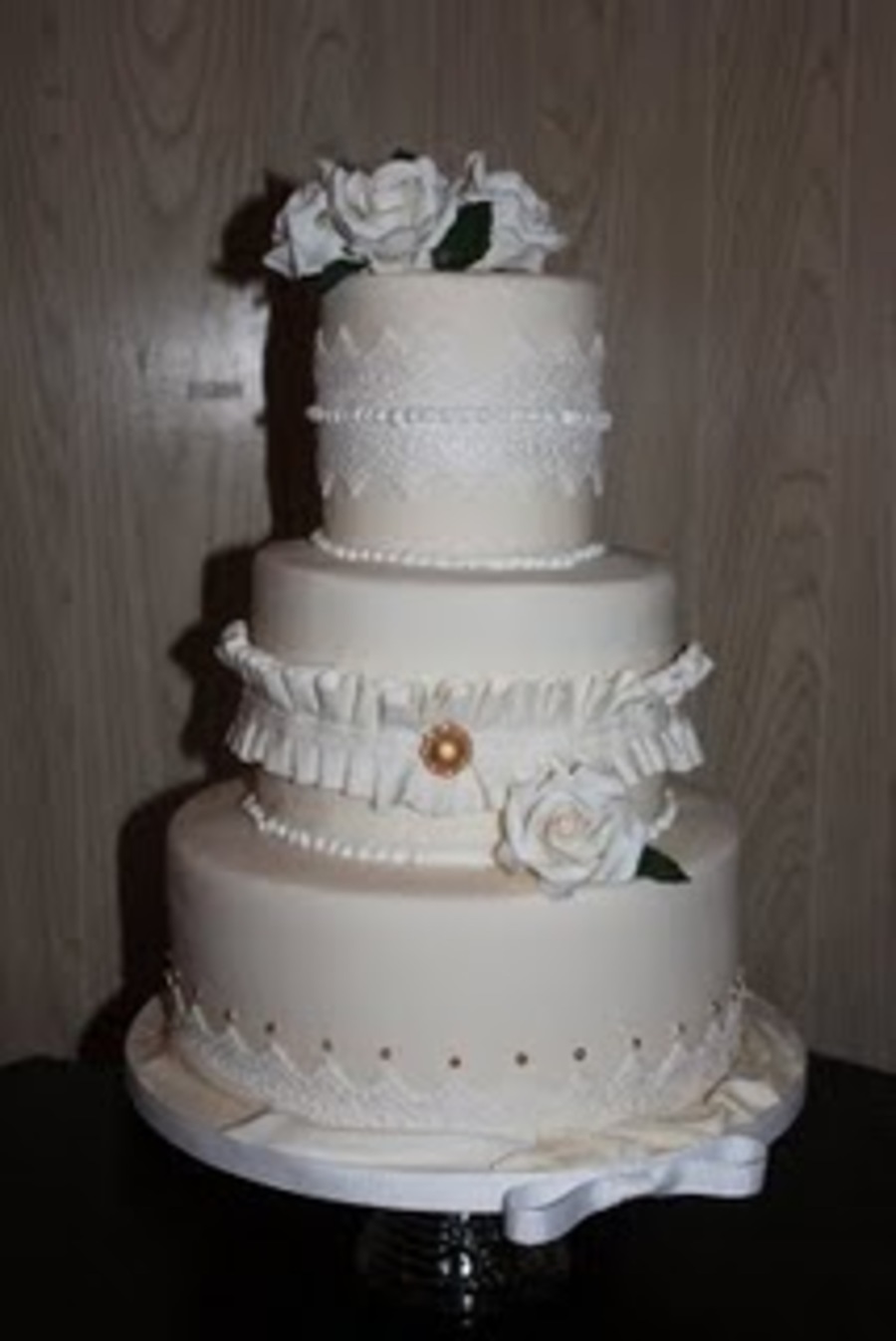 White On White, Well... Ivory! - CakeCentral.com