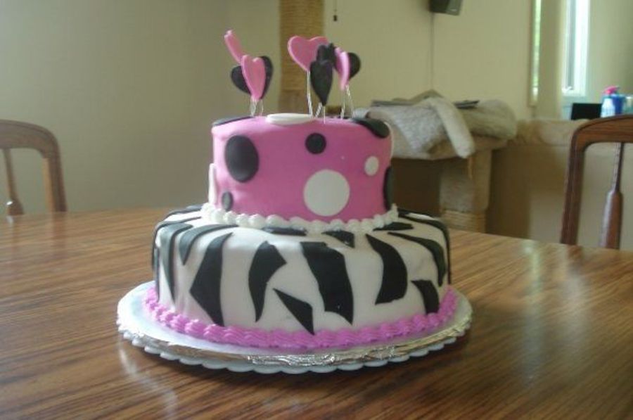 Pink Glamour Birthday Cake - CakeCentral.com