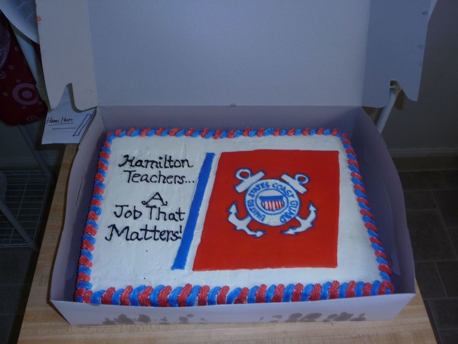 Coast Guard Cake - CakeCentral.com