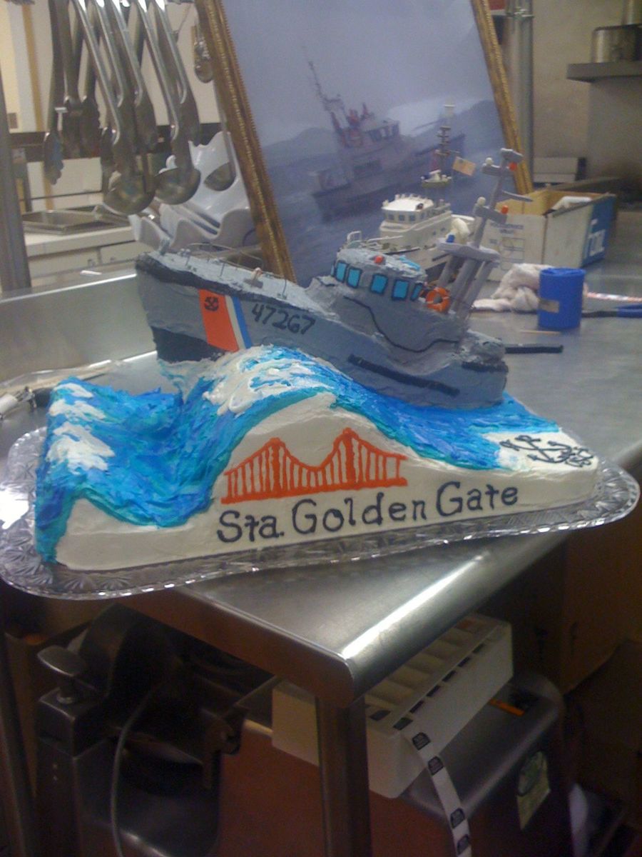 Coast Guard Cake Ship - CakeCentral.com