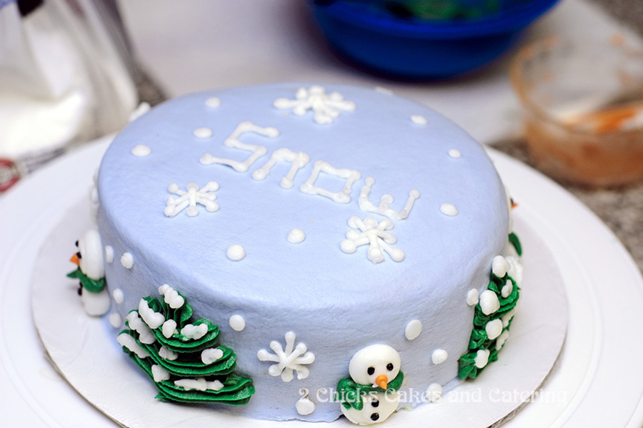Winter Snow Cake - CakeCentral.com