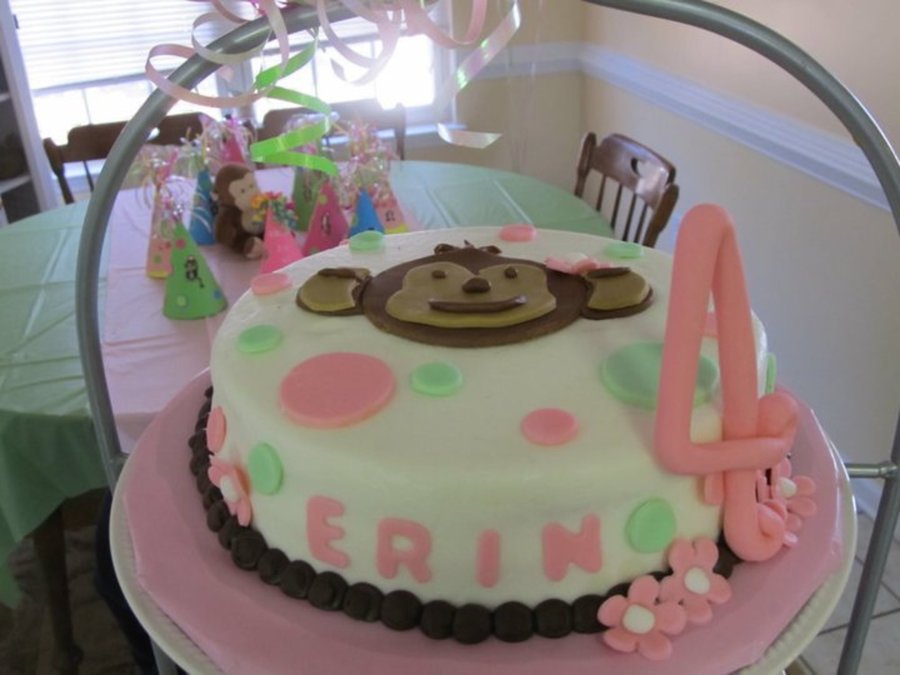Girl Mod Pod Monkey Cake - CakeCentral.com