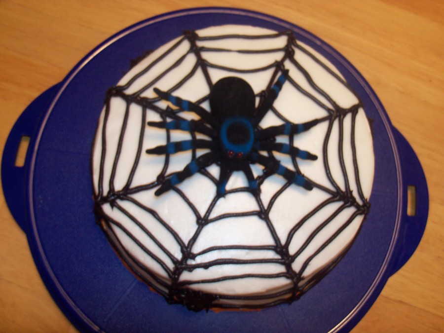 Spider Web Halloween Cake - CakeCentral.com