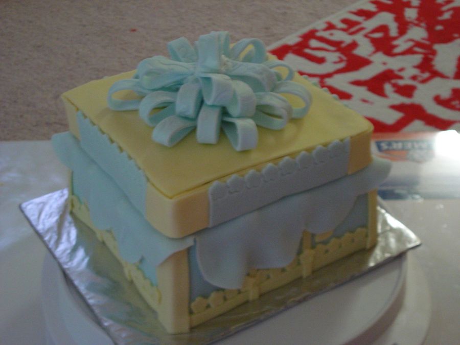 My First Fondant Cake- Gift Box - CakeCentral.com