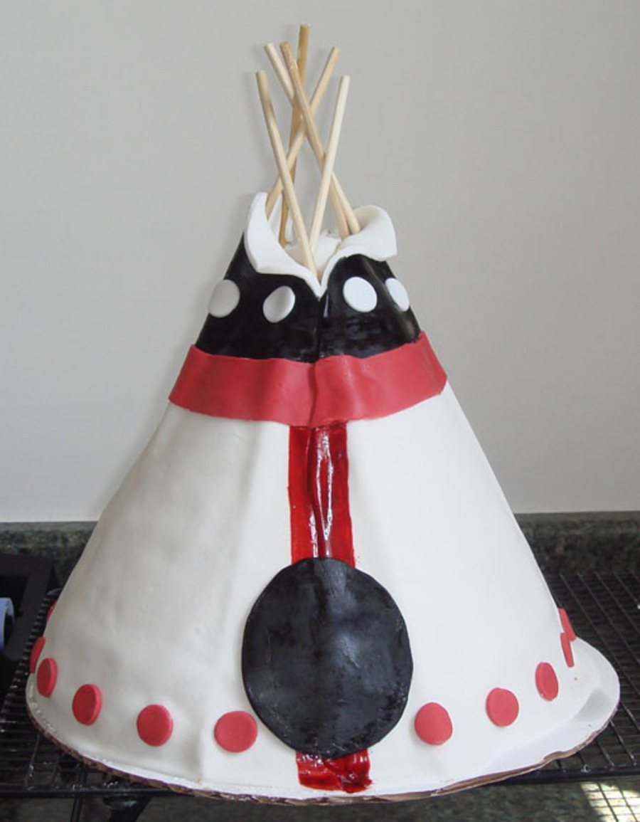 Tee Pee Or Tipi Cake - CakeCentral.com
