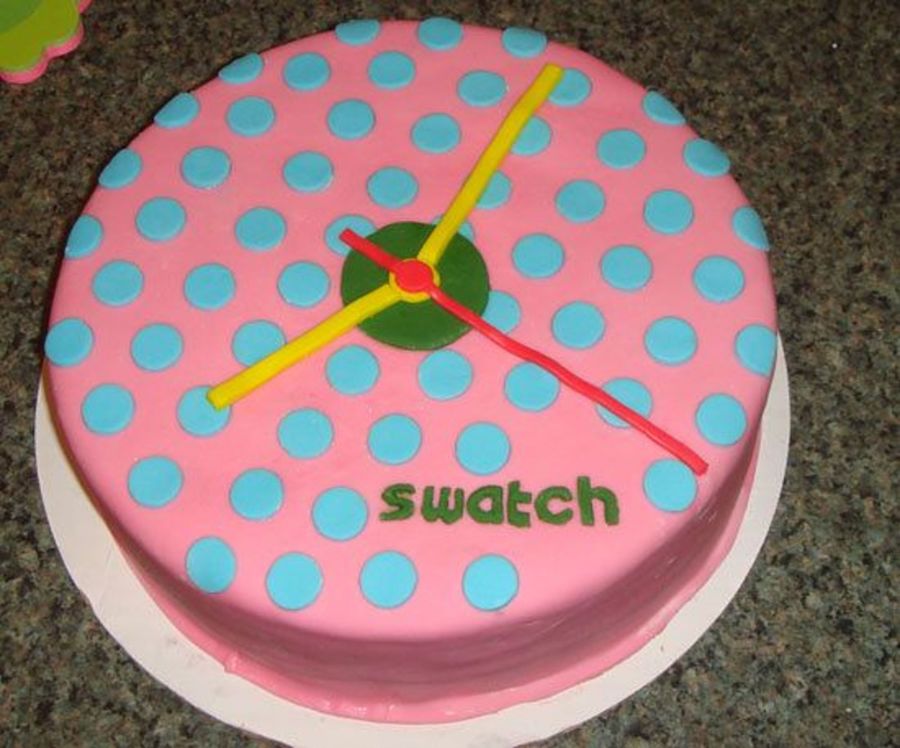 Swatch Watch Cake - CakeCentral.com