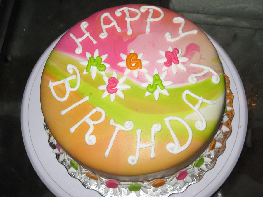 Psychedelic Birthday Cake - CakeCentral.com