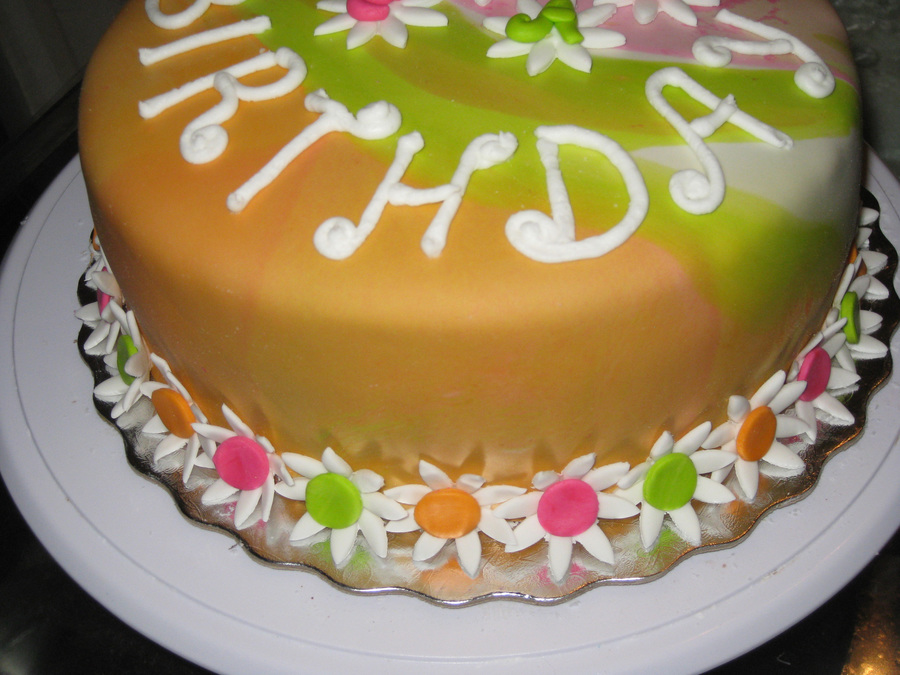 Psychedelic Birthday Cake - CakeCentral.com
