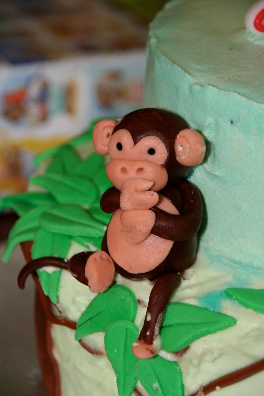 1St Birthday Monkey Cake - CakeCentral.com