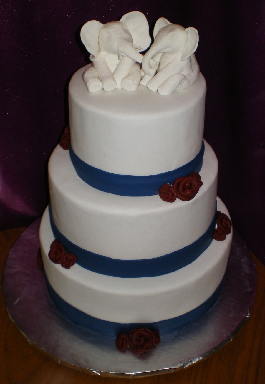 Elephant Wedding Cake - CakeCentral.com