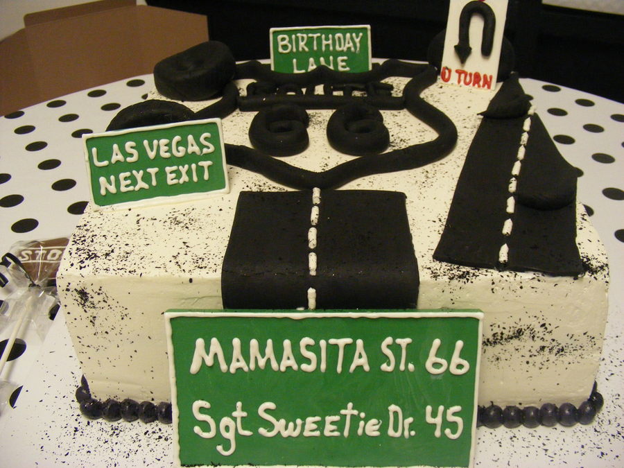 Route 66 Cake - CakeCentral.com