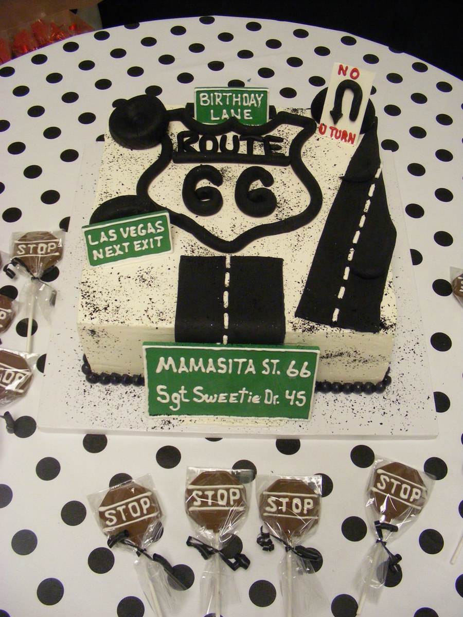 Route 66 Cake - CakeCentral.com