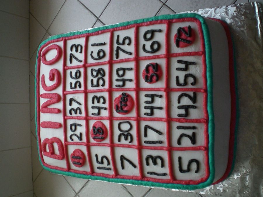 Bingo Cake - CakeCentral.com