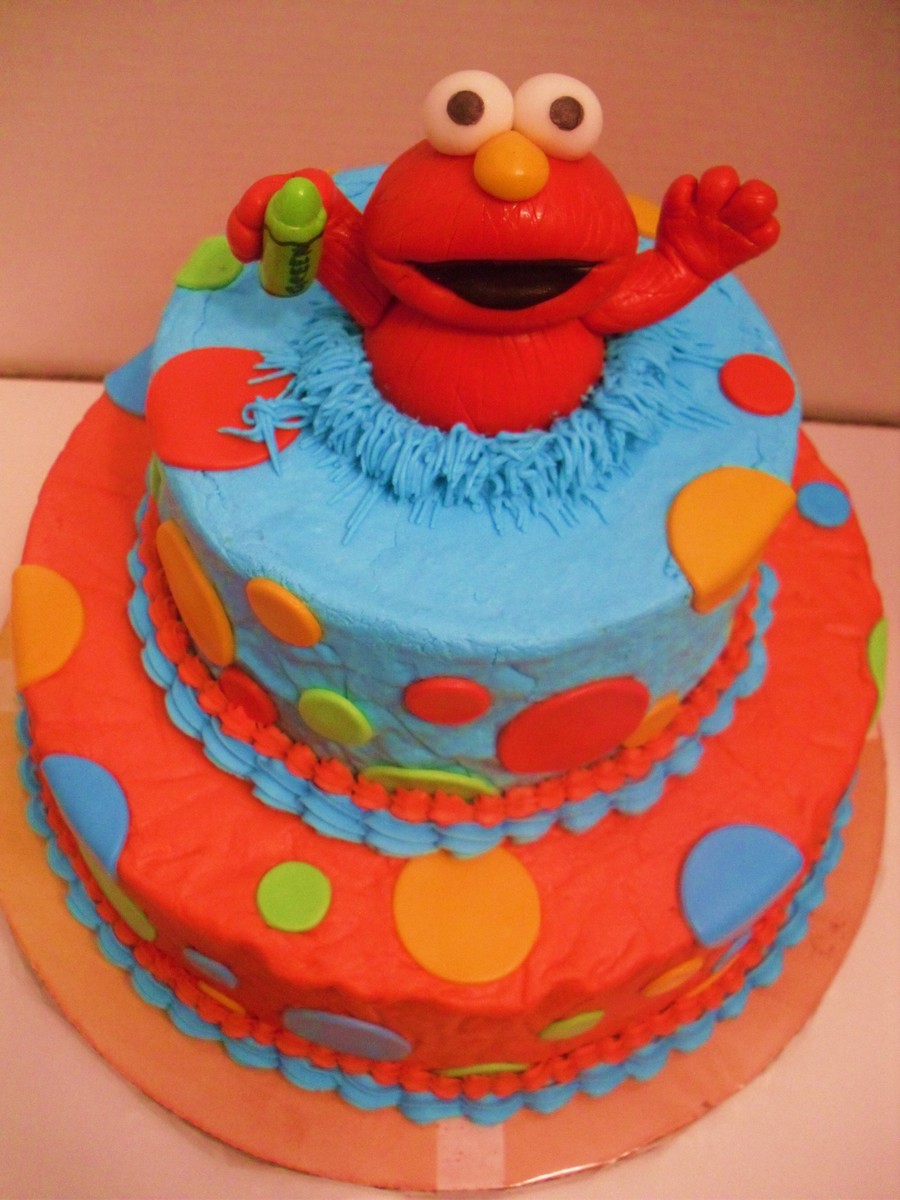 Elmo Dots Cake - CakeCentral.com