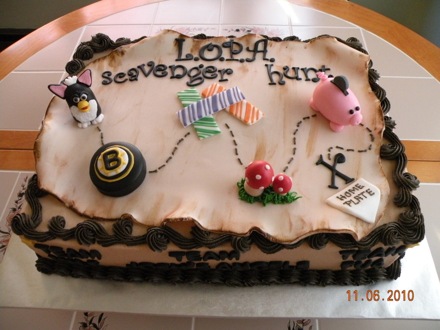 Scavenger Hunt Cake! - CakeCentral.com