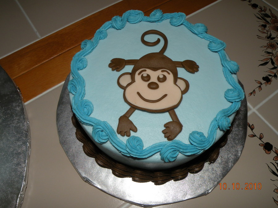 Jackson's 1St Birthday (Monkey Themed Cakes) - CakeCentral.com