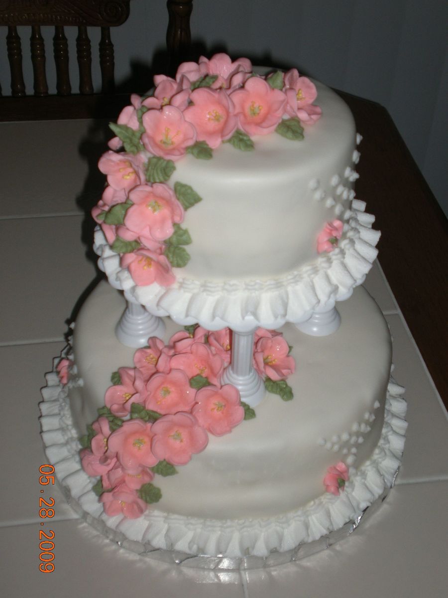 Class Wedding Cake - CakeCentral.com