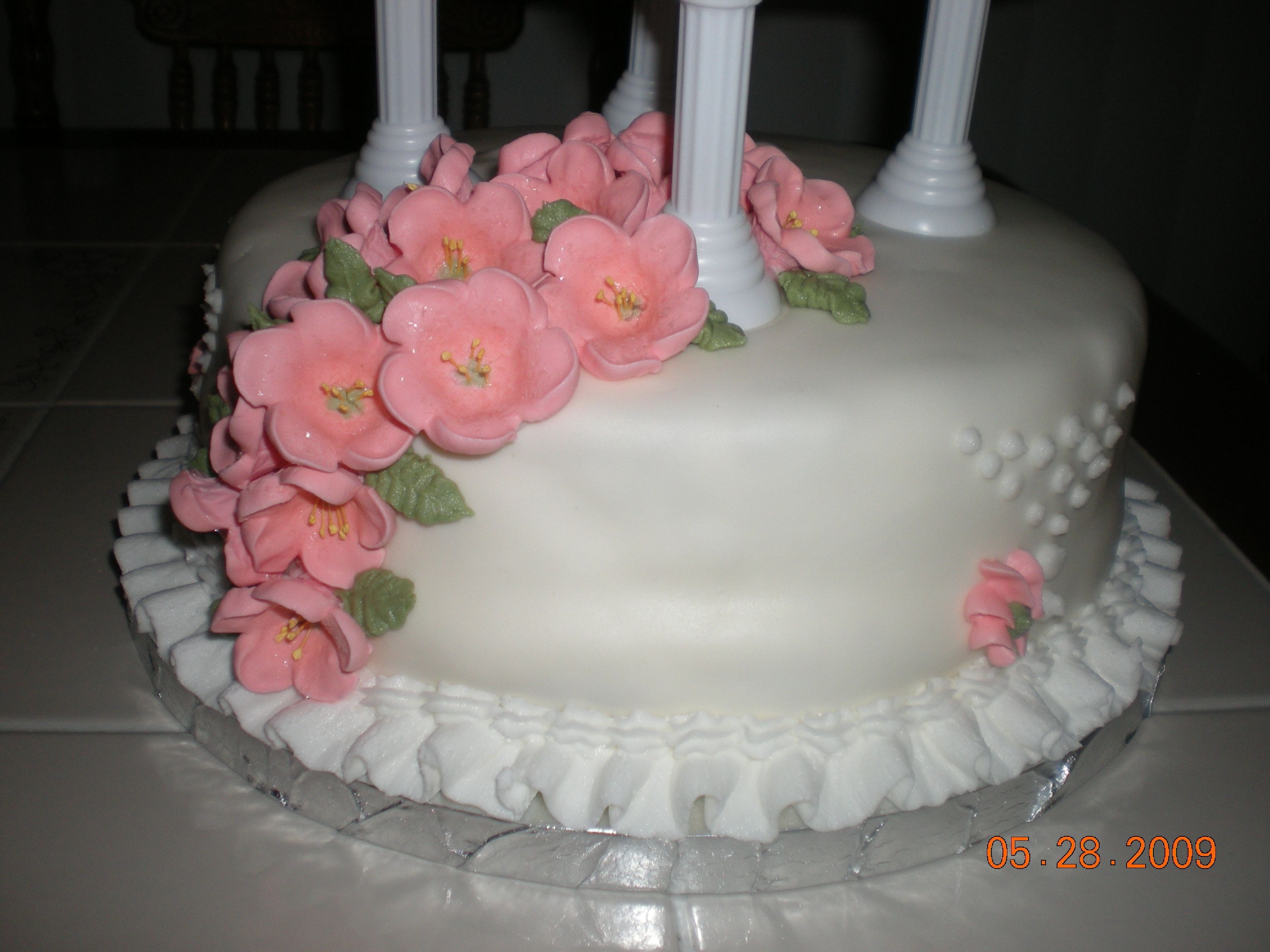 Class Wedding Cake - CakeCentral.com