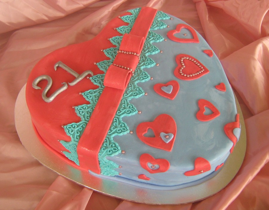 21St Heart - CakeCentral.com