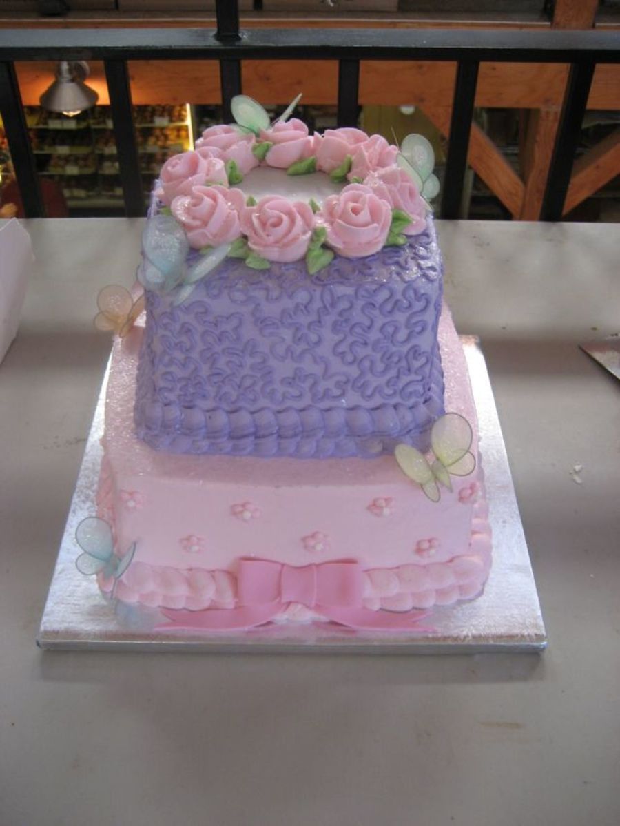 Pink And Purple Square - CakeCentral.com