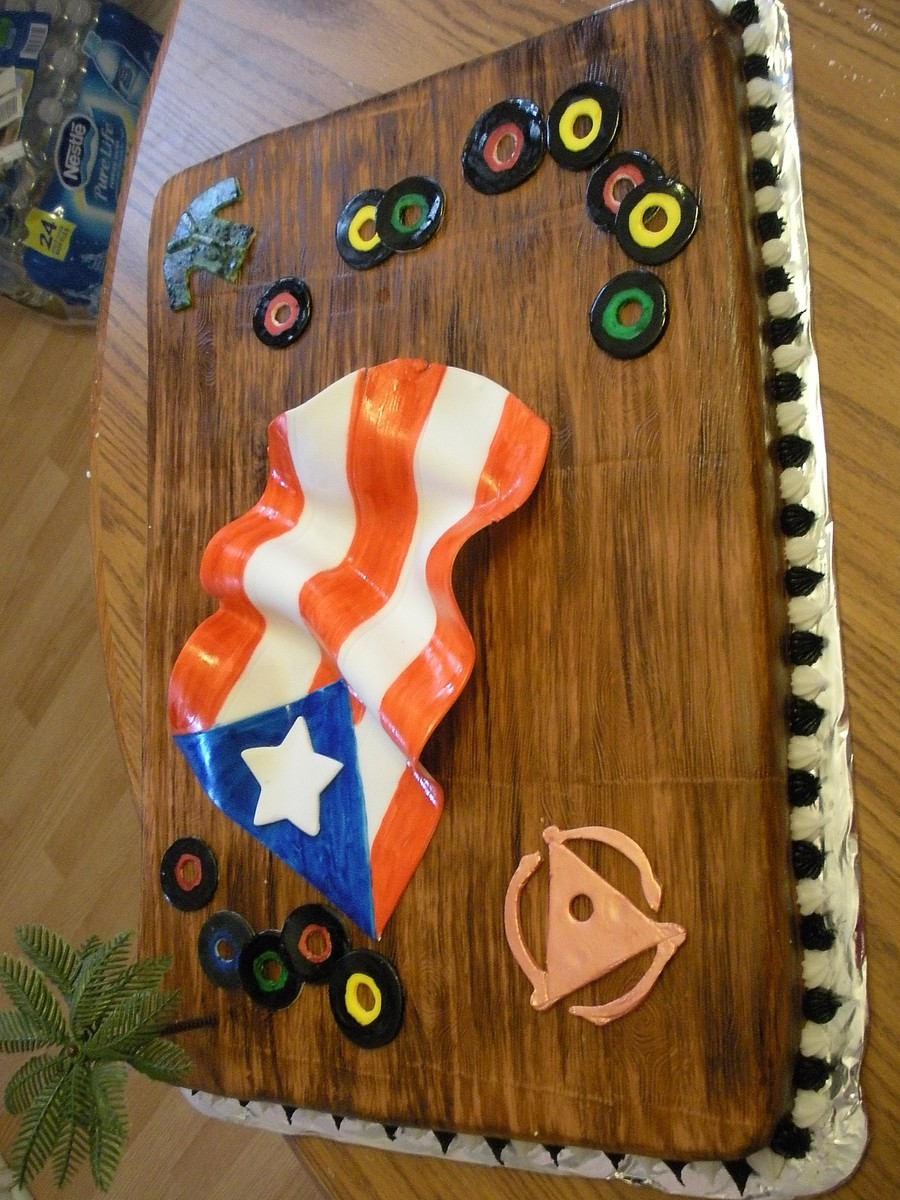 Puerto Rican Flag Cake - CakeCentral.com