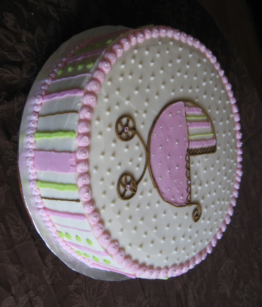 Baby Carriage Cake - CakeCentral.com