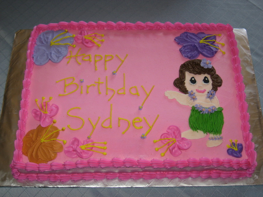 Hula Girl Birthday Cake - CakeCentral.com