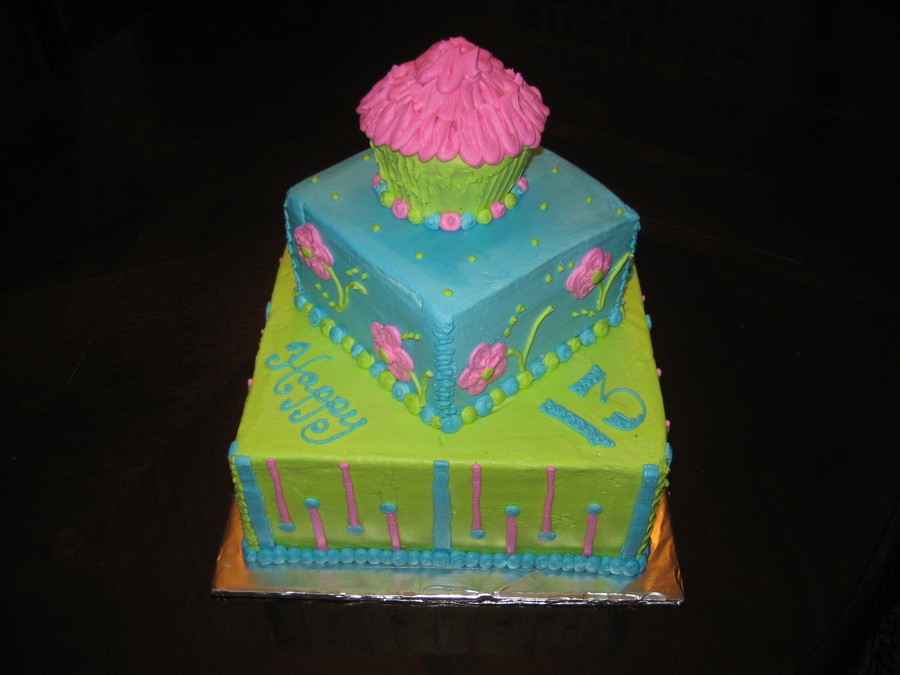 3 Tier Sweet 13 Birthday Cake - CakeCentral.com