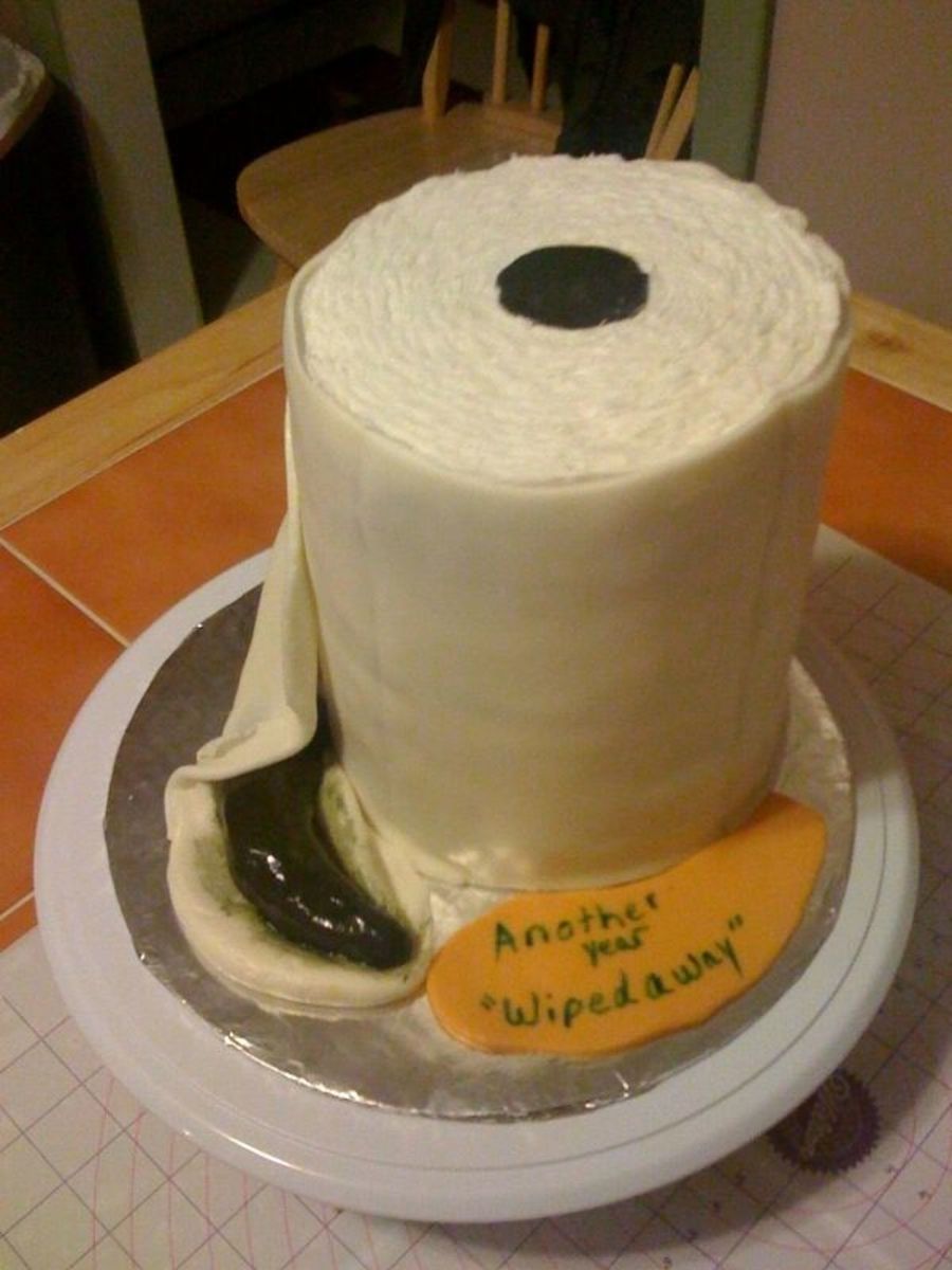 Toilet Paper Cake - CakeCentral.com