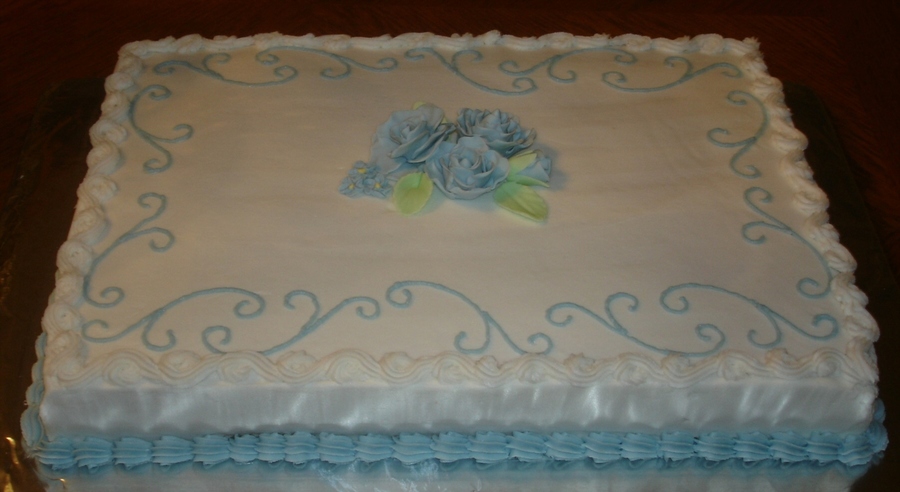 Wedding Sheet Cake - CakeCentral.com