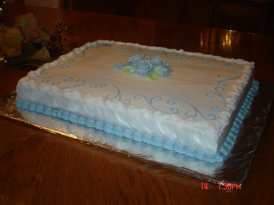 Wedding Sheet Cake - CakeCentral.com