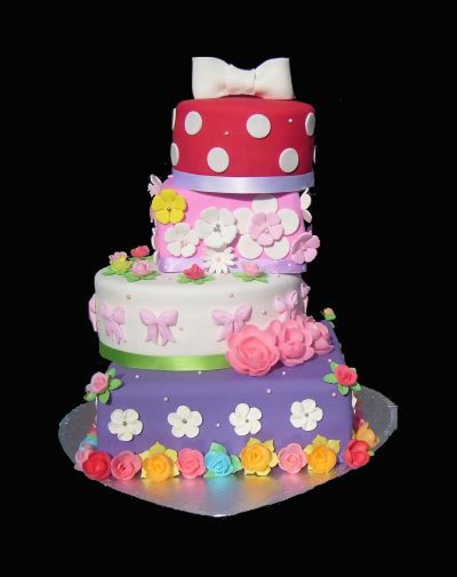 Colorfull Wedding Cake! - CakeCentral.com