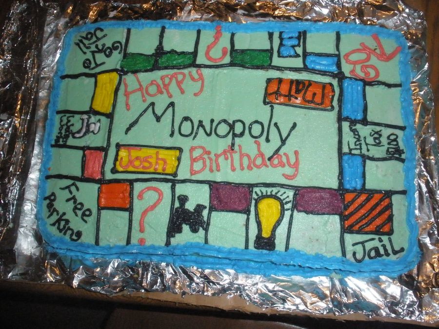 Monopoly Birthday Cake - CakeCentral.com