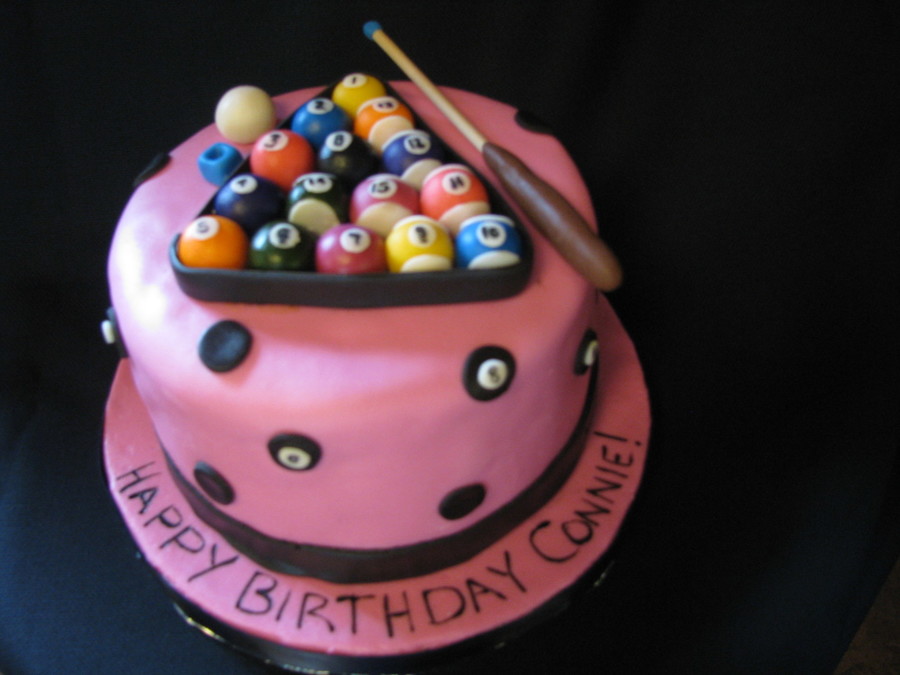 Billiards Birthday Cake - CakeCentral.com