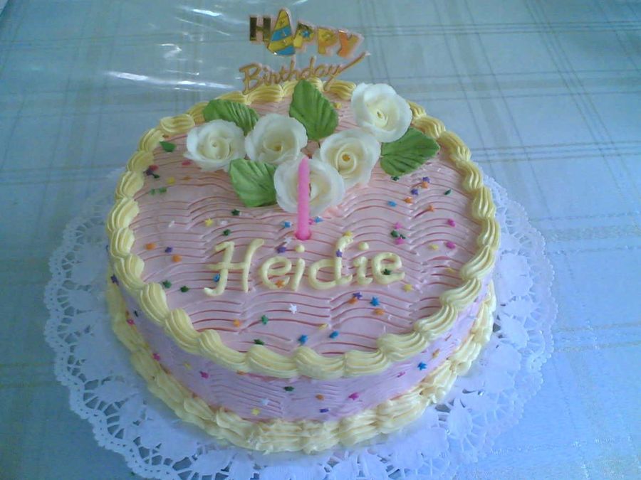 Pandan Birthday Cake - CakeCentral.com