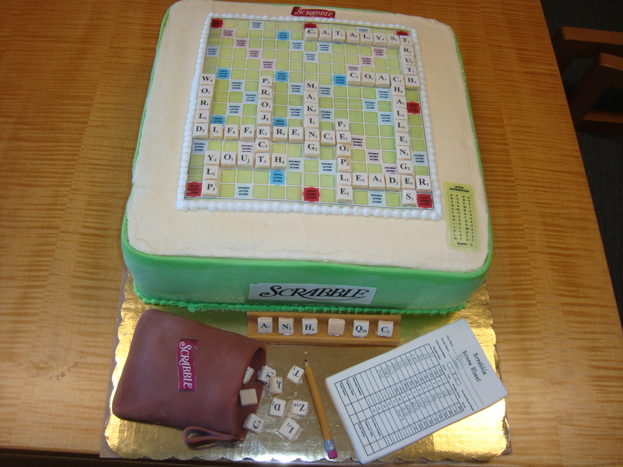 Scrabble Game Cake - CakeCentral.com