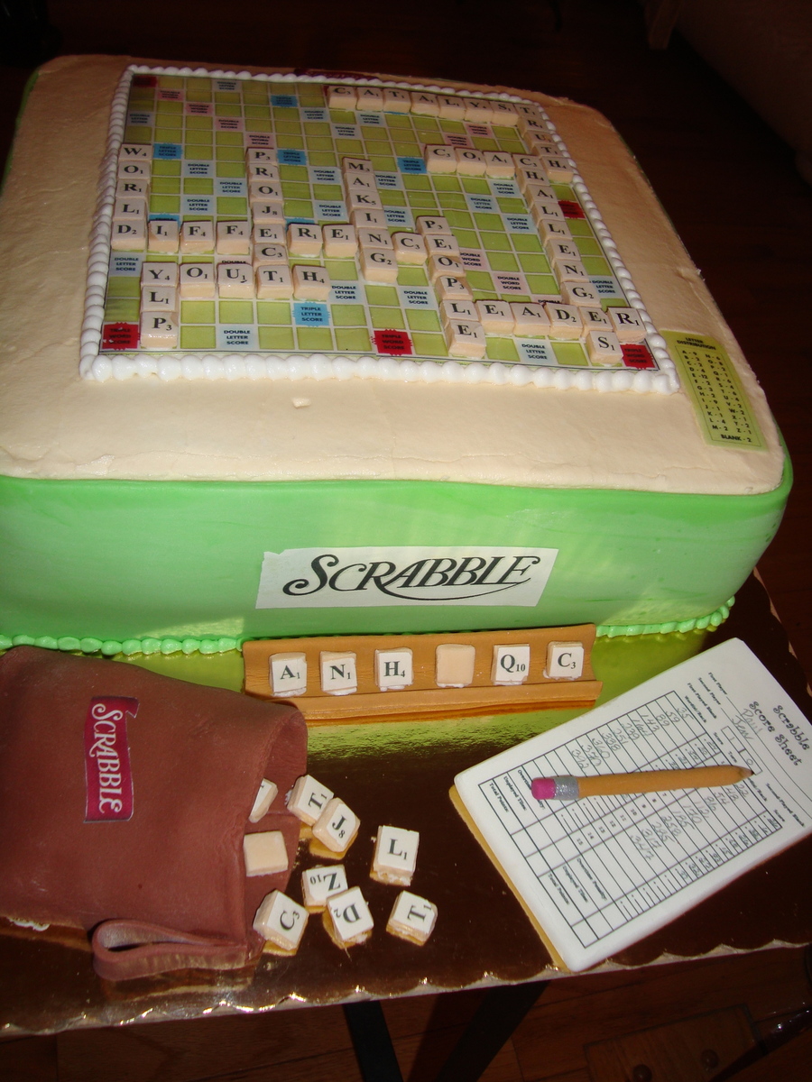 Scrabble Game Cake - CakeCentral.com