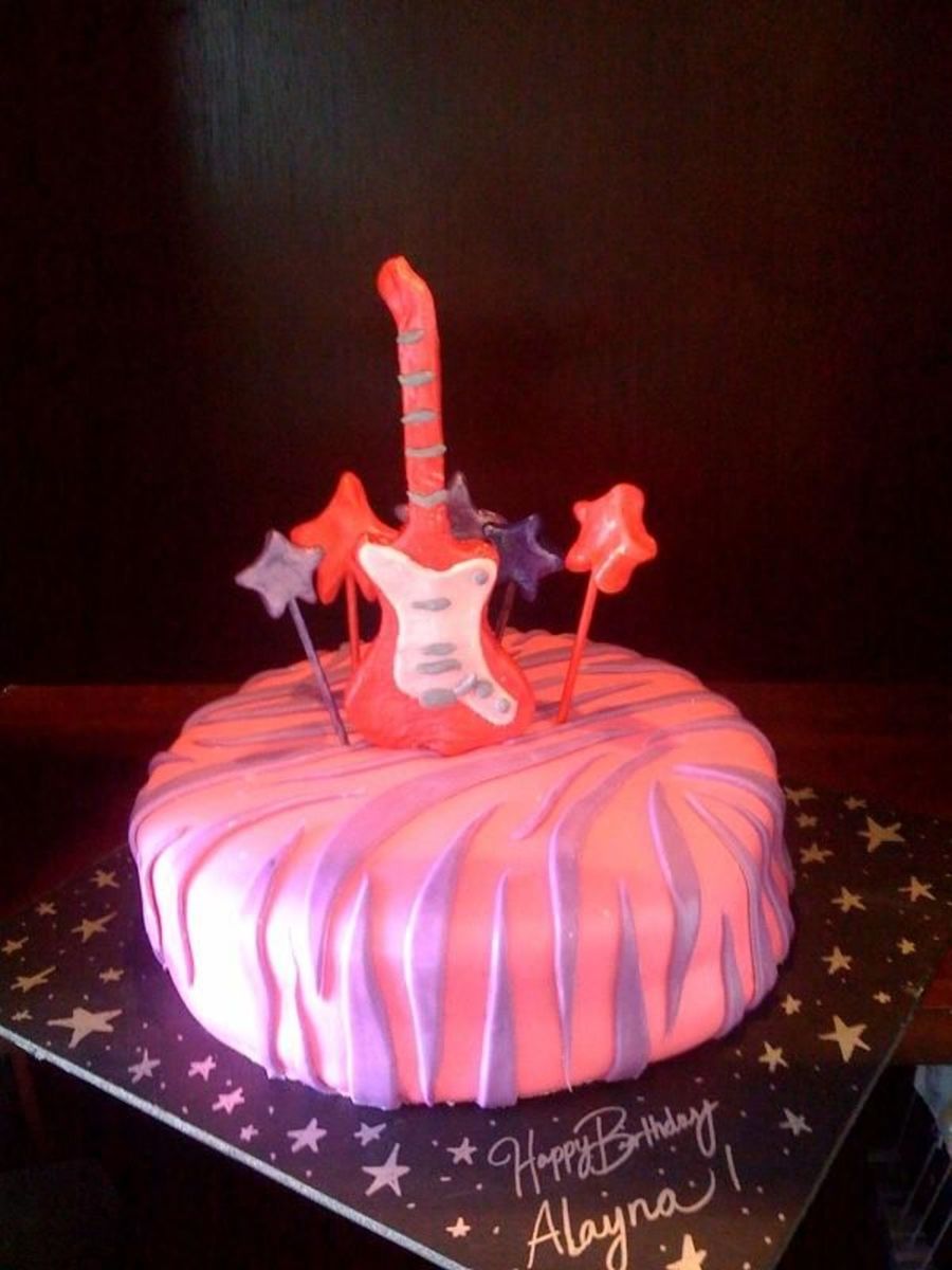 Girls Rock Star Cake - CakeCentral.com