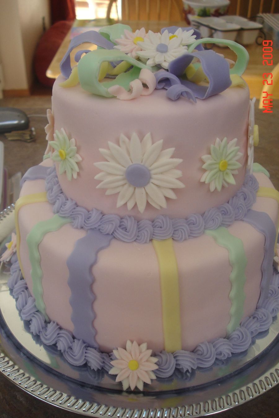 My First Baby Shower Cake Made With Mmf! - CakeCentral.com