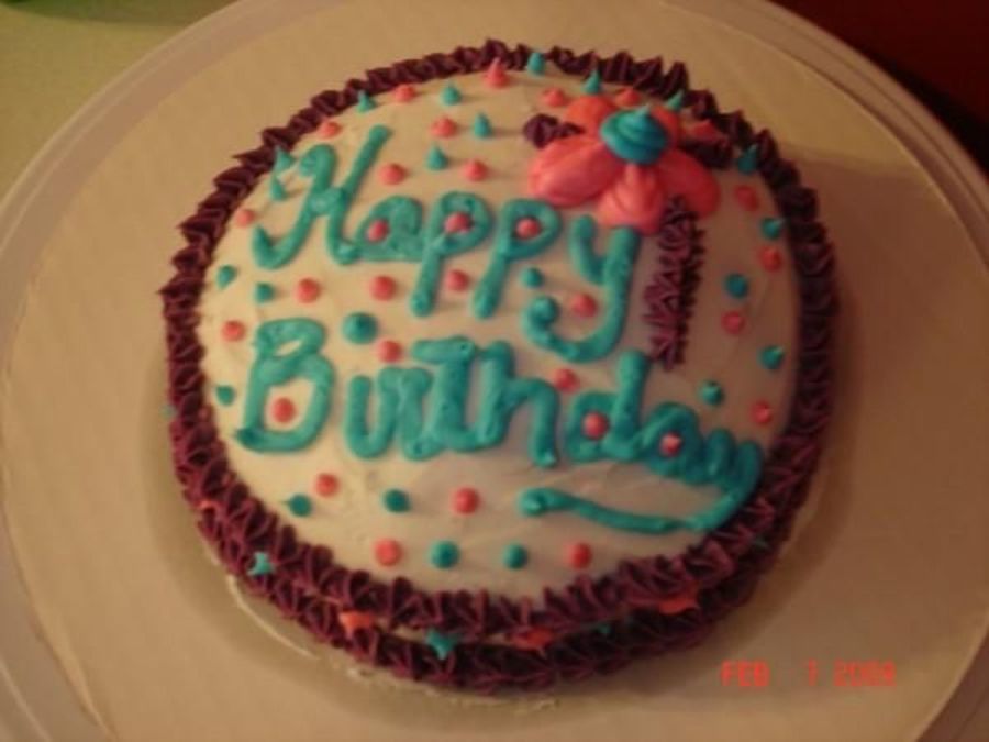 Small Birthday Cake - CakeCentral.com